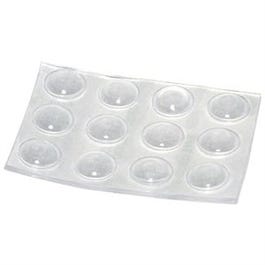 Vinyl Bumpers, Self-Adhesive, Clear, Round, 3/8-In., 12-Pk. - Long ...