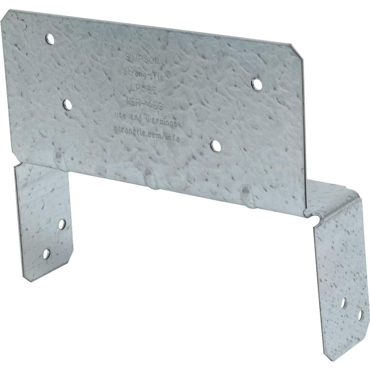 Simpson Strong-Tie 6 In. x 6 In. 16 ga Galvanized Post Beam Cap - Long ...