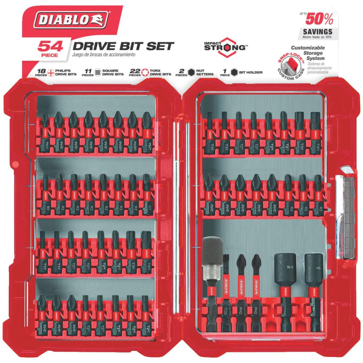 Diablo 54-Piece Impact Screwdriver Bit Set - Long Beach, NY - Centre ...