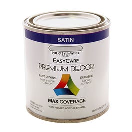 Premium Decor White Satin Enamel Paint, 1/2-Pt. - Long Beach, NY ...