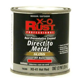Premium Ant-Rust Oil-Base Enamel, Hot Red Gloss, 1/2-Pt. - Long Beach ...
