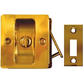 Pocket Door Lock Latch, Brass - Long Beach, NY - Centre Millwork