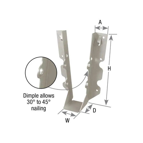 MiTek Slant Nail Face Mount Joist Hanger - Long Beach, NY - Centre Millwork